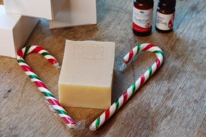 Candy Cane Soap Recipe with the Scent of Christmas Morning